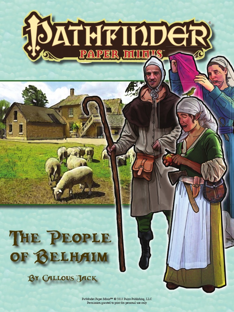 Paper Minis - The People of Belhaim | PDF | D20 System | Fantasy Role ...