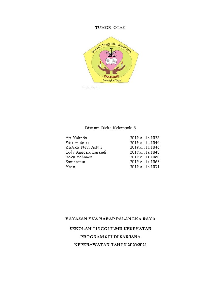 Makalah Tumor Otak Kel 3 | PDF | Sains & Matematika