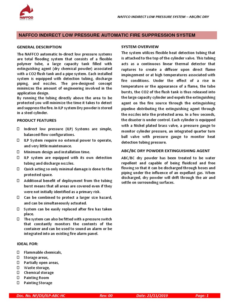 NAFFCO Indirect Low Pressure System | PDF | Pipe (Fluid Conveyance) | Valve