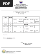 Lesson Plan Monitoring Form | PDF