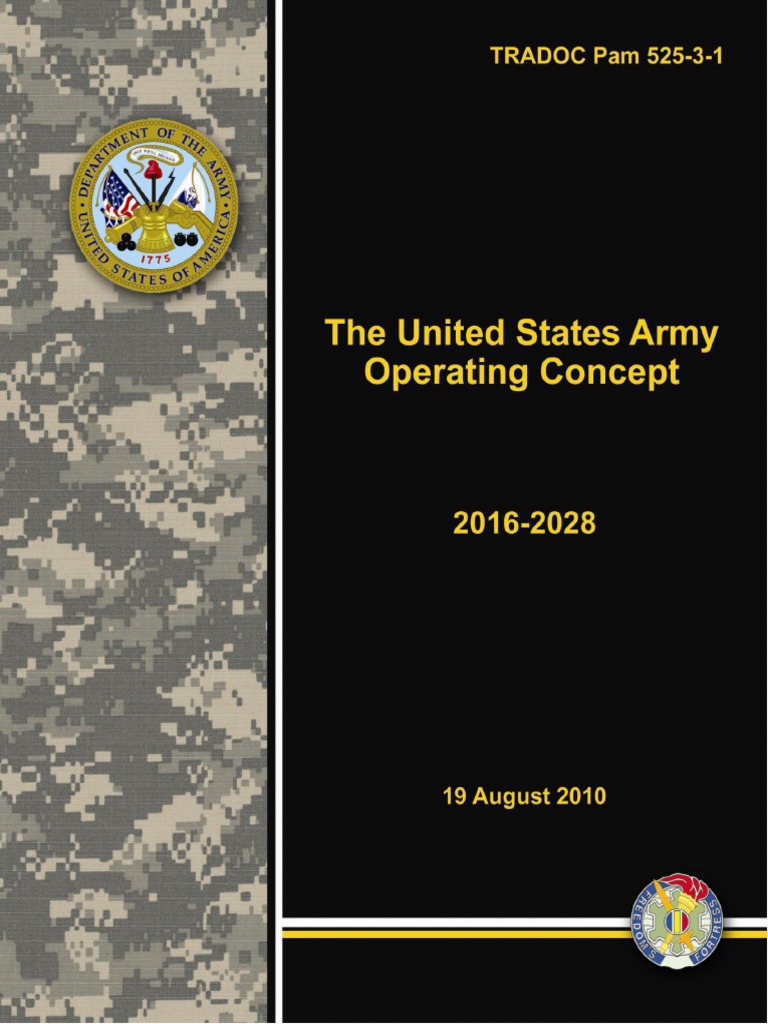 The Army Operating Concept: Describing How Future Army Forces Conduct ...