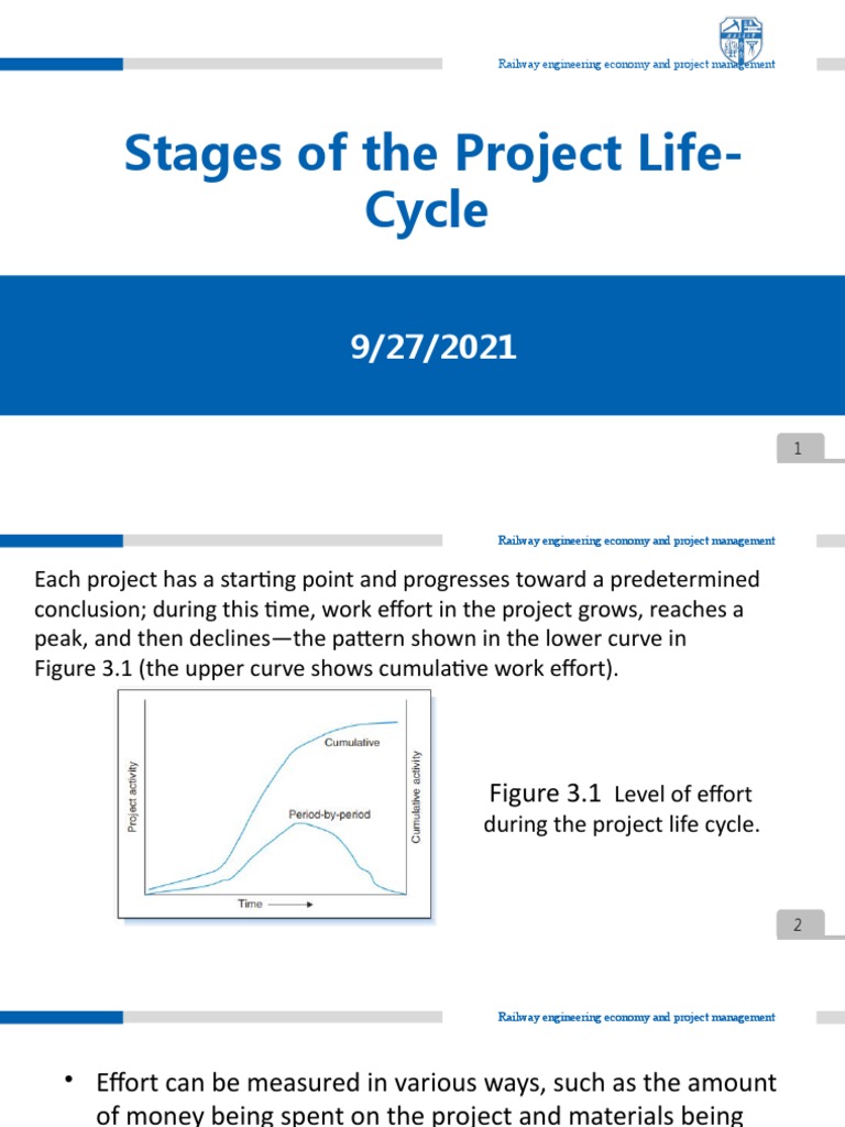 Project Life Cycle in Railway Engineering | PDF | Project Management ...