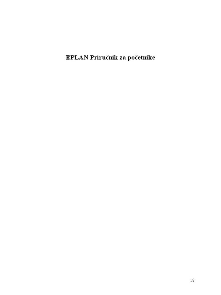 EPLAN Prirucnik Za Pocetnike | PDF