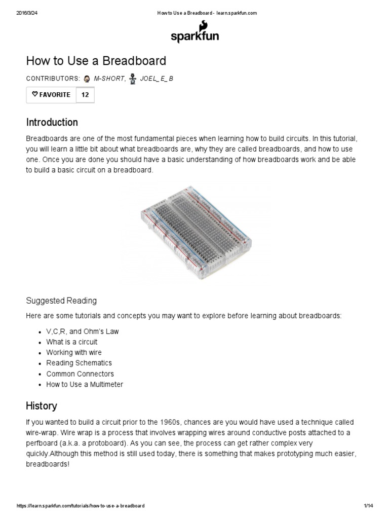 How To Use A Breadboard | PDF | Electrical Connector | Power Supply