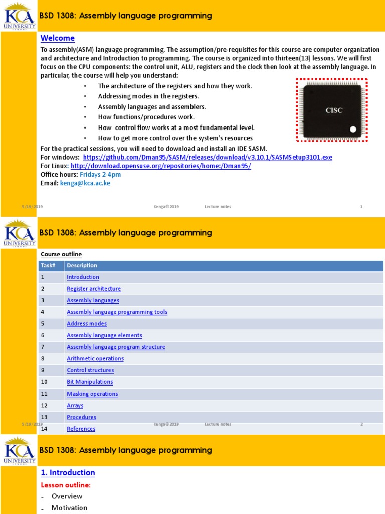 Assembly Language | PDF | Assembly Language | Central Processing Unit