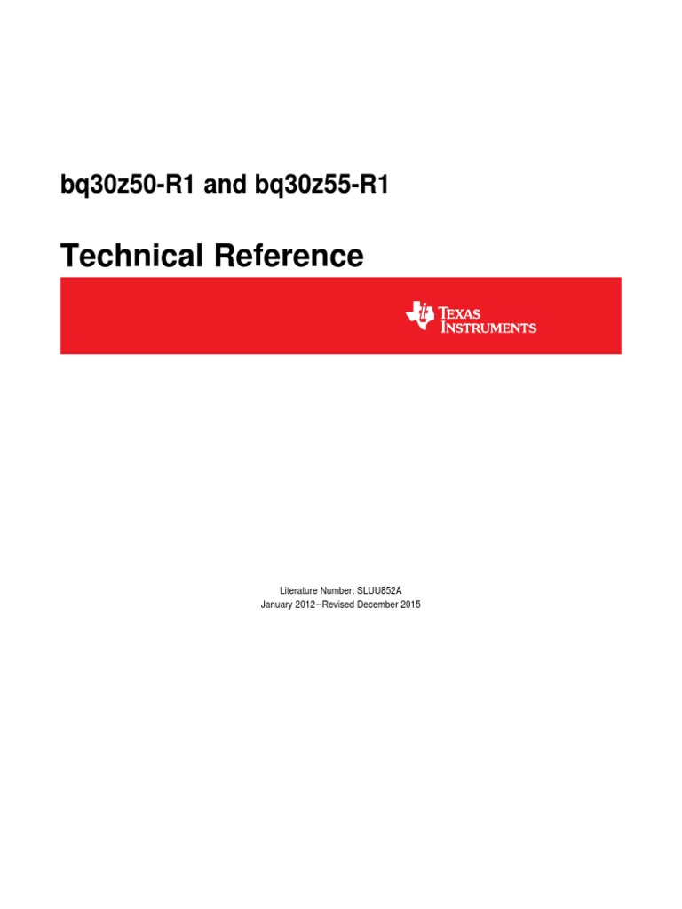 Bq30z50,55 r1 Techref | PDF | Flash Memory | Field Effect Transistor