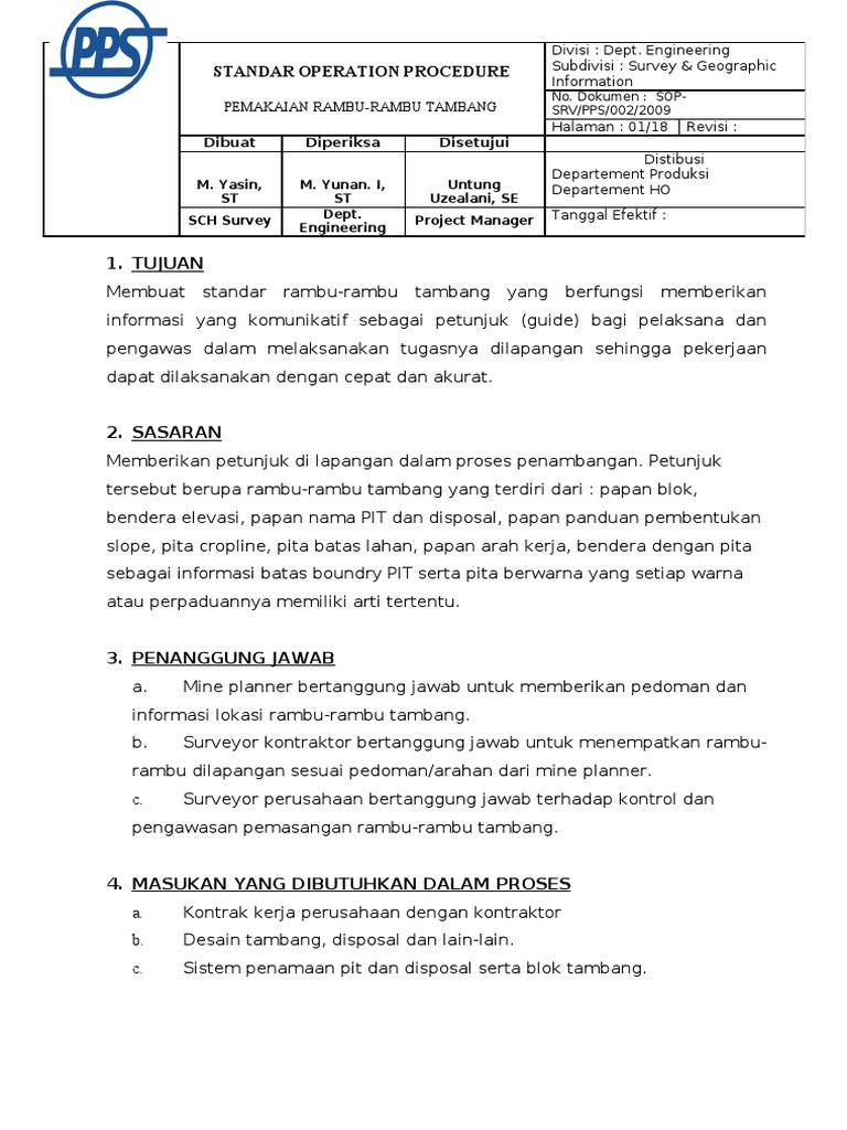 Standar Rambu Tambang dan Pemasangannya | PDF | Teknologi & Rekayasa