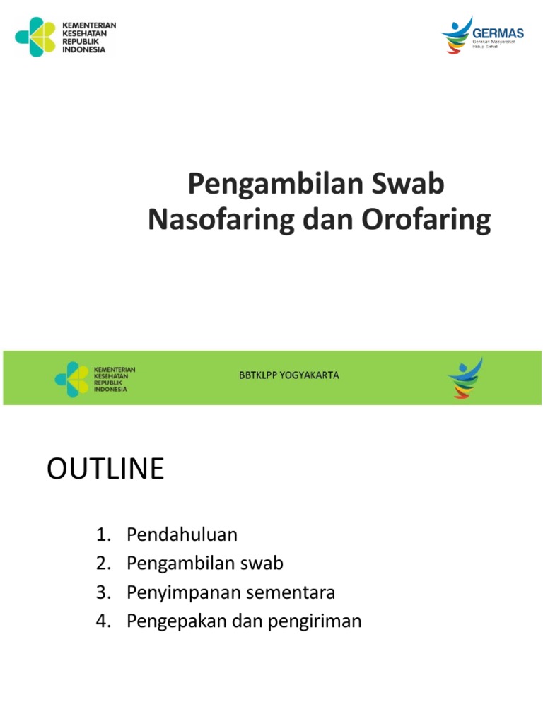 Pengambilan Sampel Usap Nasofaring Dan Orofaring | PDF