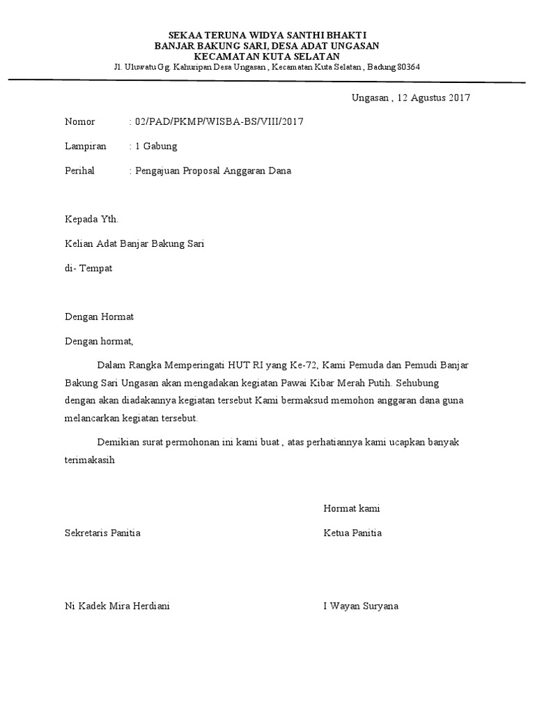 Proposal Benar | PDF