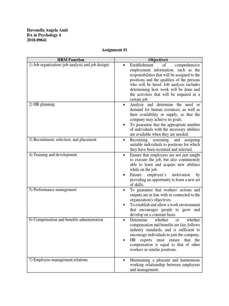 Amit Assignment 1 | PDF | Employment | Human Resource Management