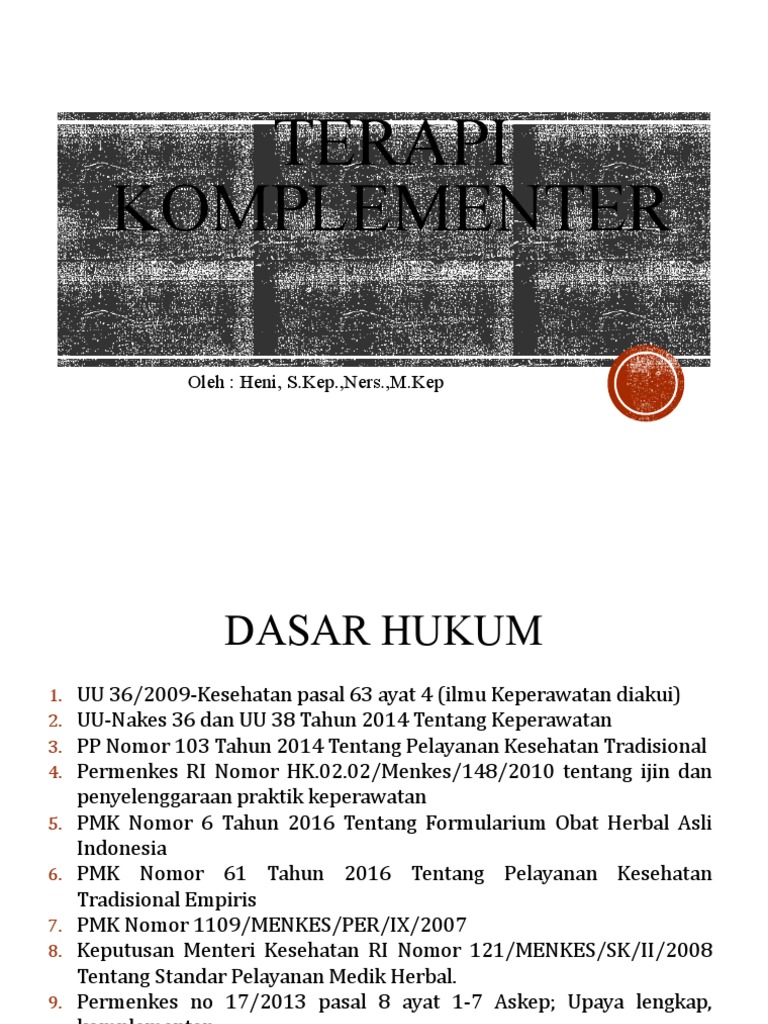 Konsep Terapi Komplementer UPDATE NEW | PDF | Pengembangan Diri | Kesehatan Holistik
