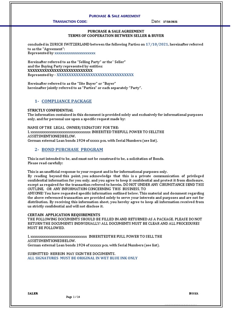 German Bonds 1924 | PDF | Financial Transaction | Sales