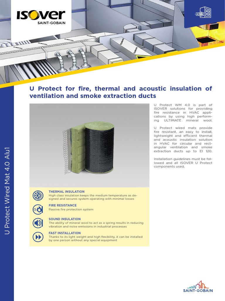 U Protect Wired Mat 4.0 fire insulation for HVAC ducts | PDF | Building ...