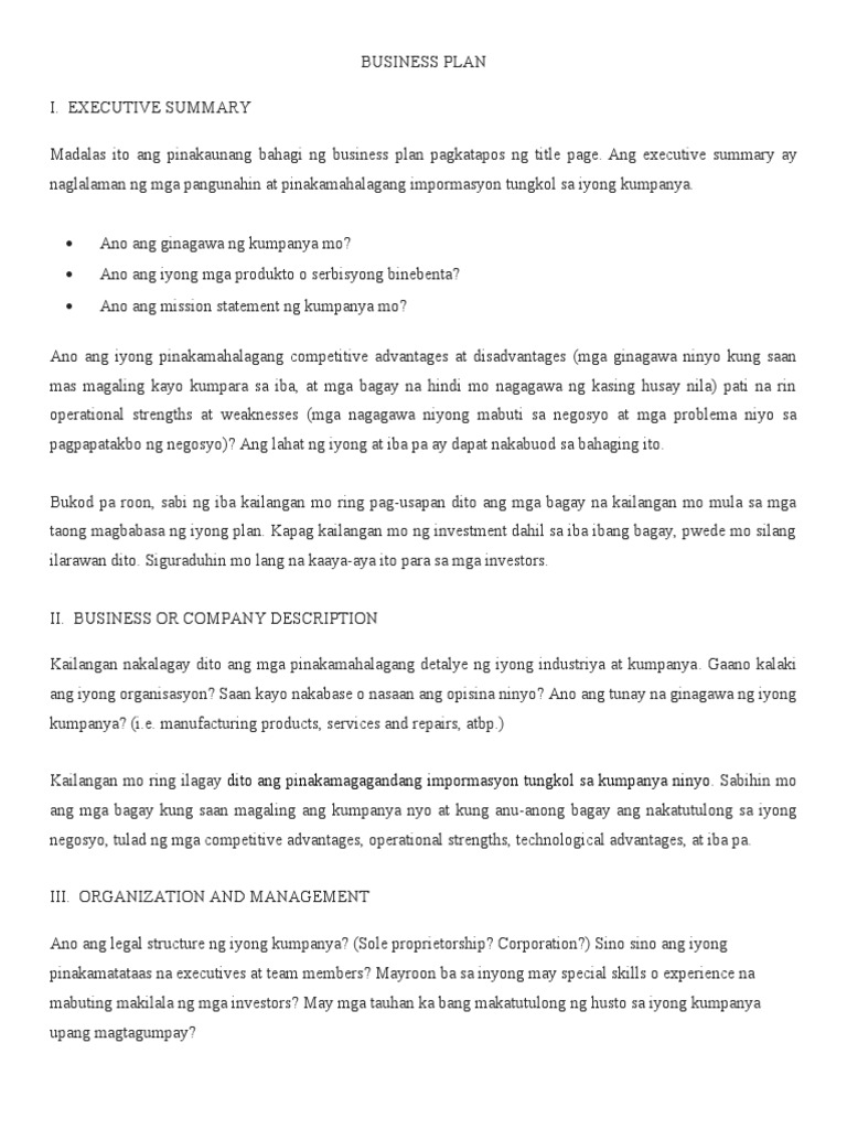 Business Plan | PDF