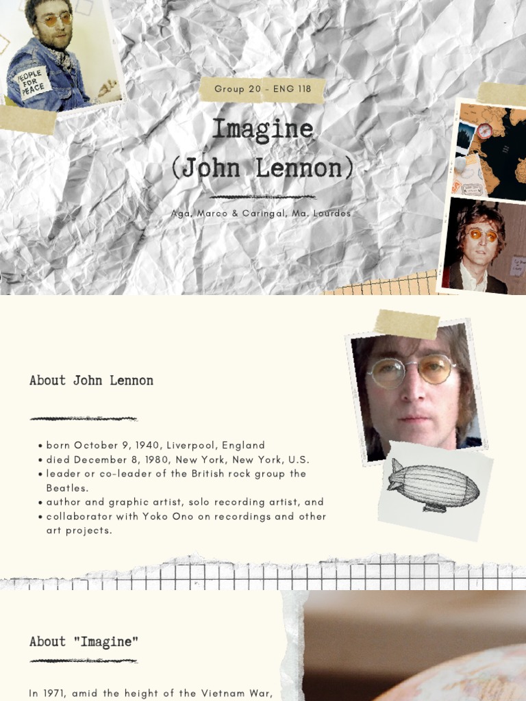 ENG 118 - Imagine by John Lennon | PDF