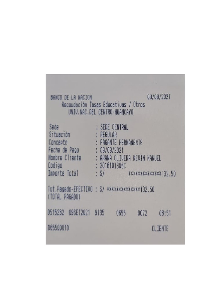 Boucher de Pago | PDF
