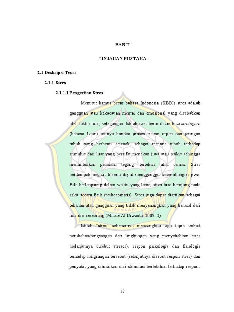 Pengertian dan Sumber Stres | PDF