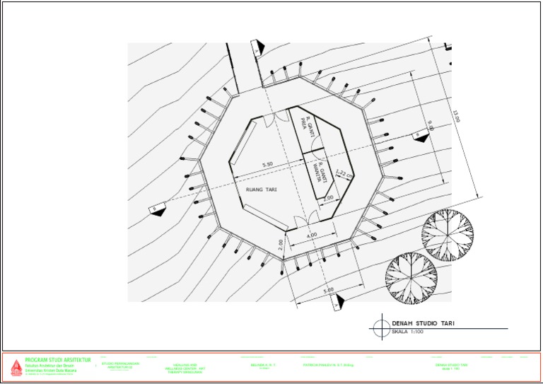 Denah Studio Tari | PDF