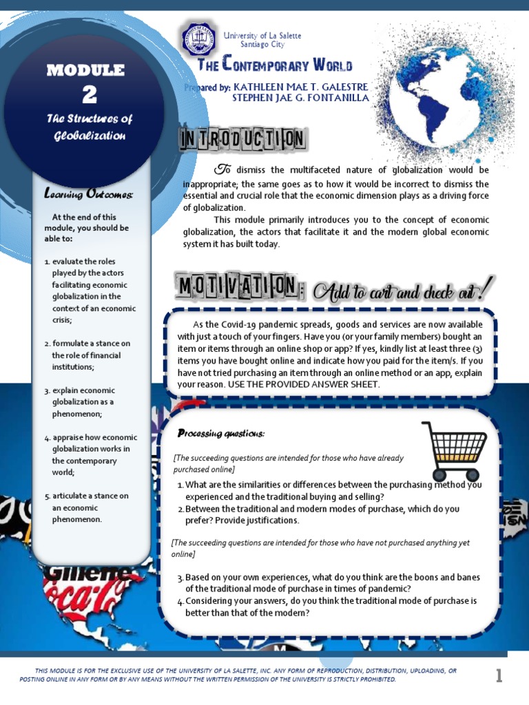 Module 2 Contemporary World Final | PDF | Bretton Woods System | Austerity