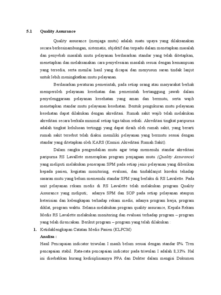 Quality Assurance | PDF