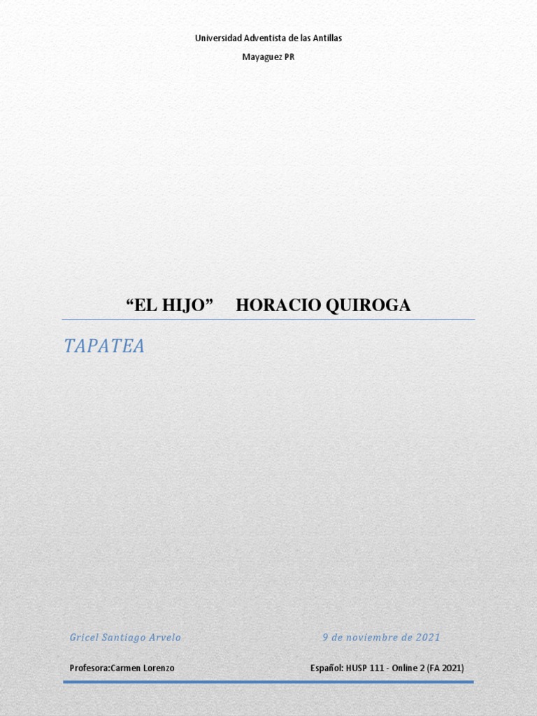 PDF Tapatea El Hijo | PDF | Ficción general