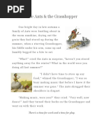 The Ant and the Grasshopper Fable | PDF