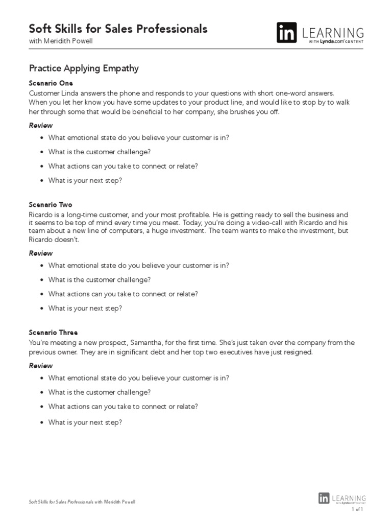 Practice Applying Empathy - 4 | PDF