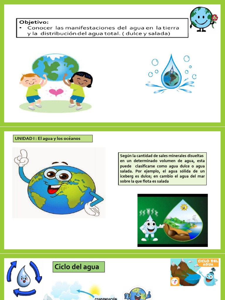 El Agua y Su Distribución | PDF | Agua | Agua dulce