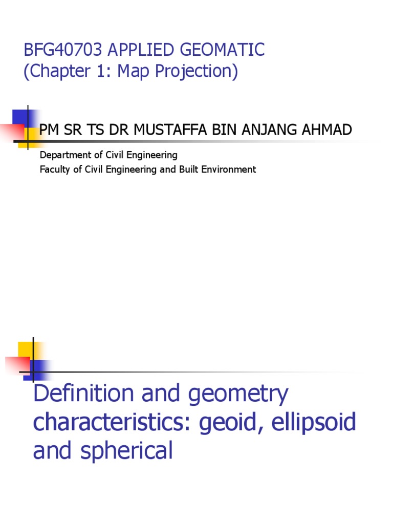 C1 Map Projection | PDF | Latitude | Geography