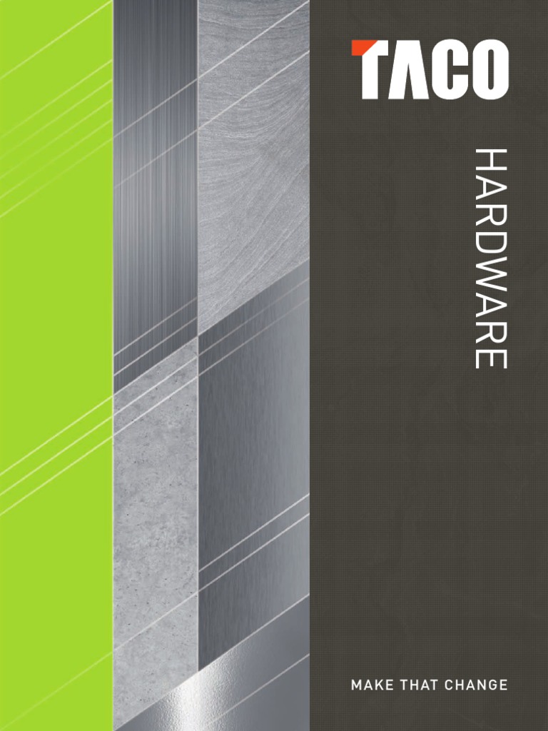 TACO Hardware E-Catalogue | PDF | Chemistry | Chemistry