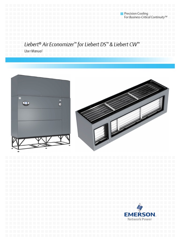 Liebert Air Economizer For Liebert DS & Liebert CW: User Manual | PDF ...