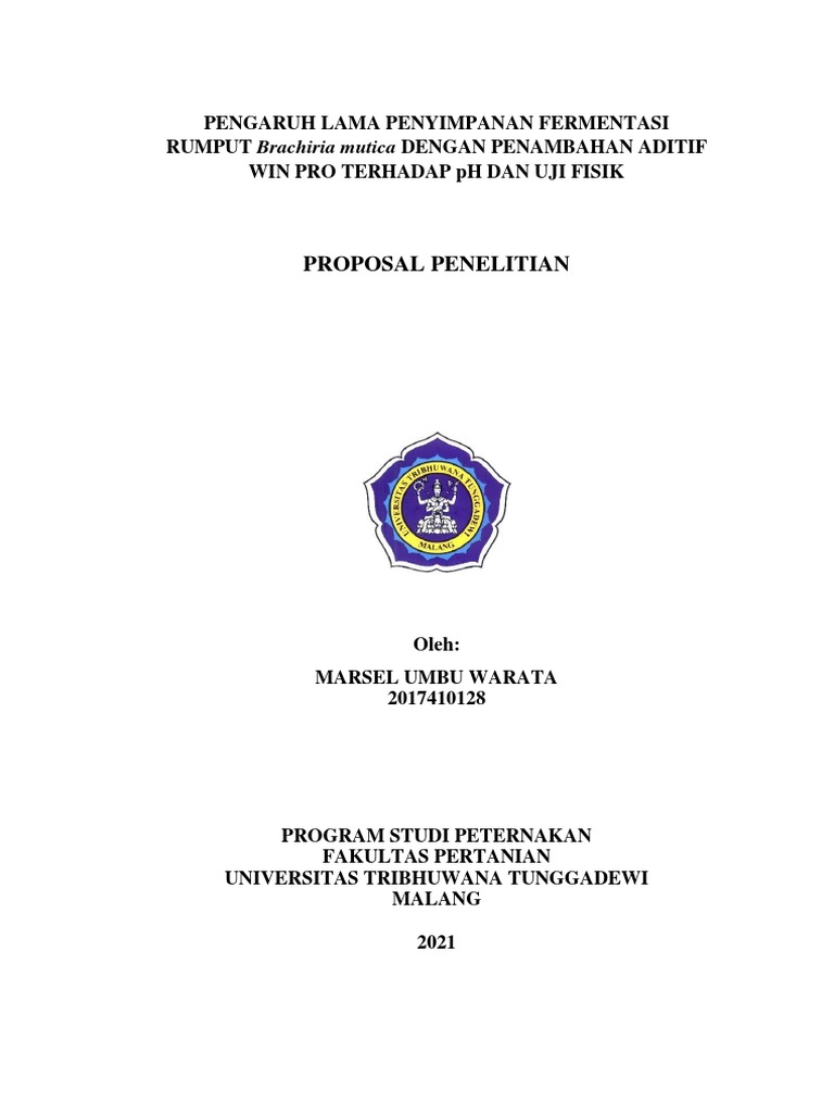 Proposal Penelitian Revisi 03-07-2021 | PDF | Kesehatan Holistik ...