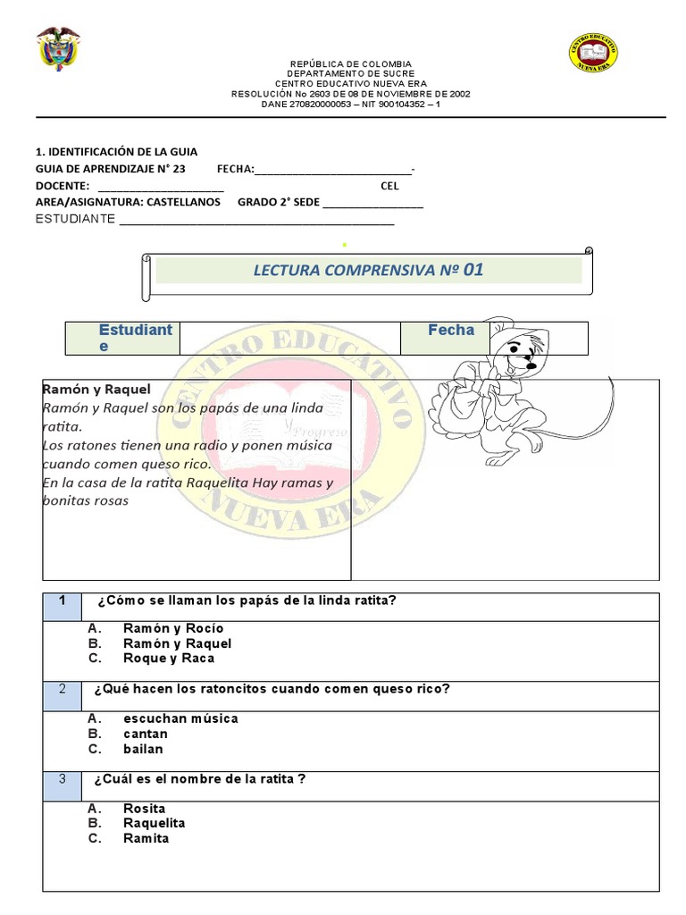 Lectura Comprensiva Segundo | PDF | Estaciones