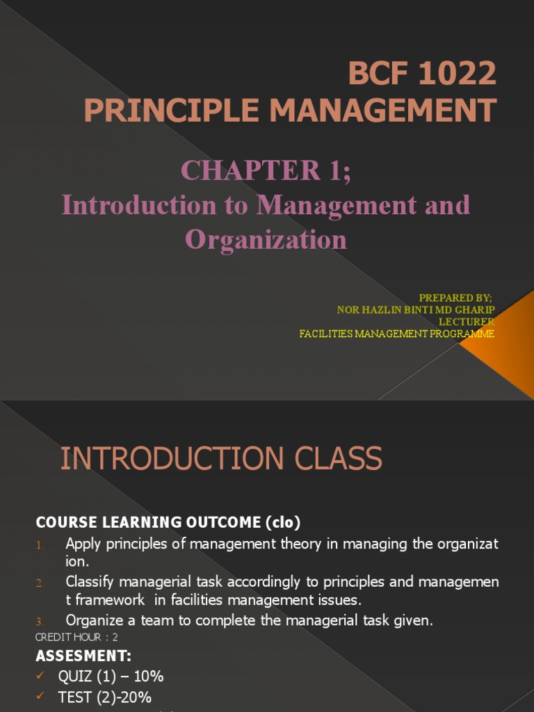 Introduction to Management Basics | PDF | Goal | Cognition