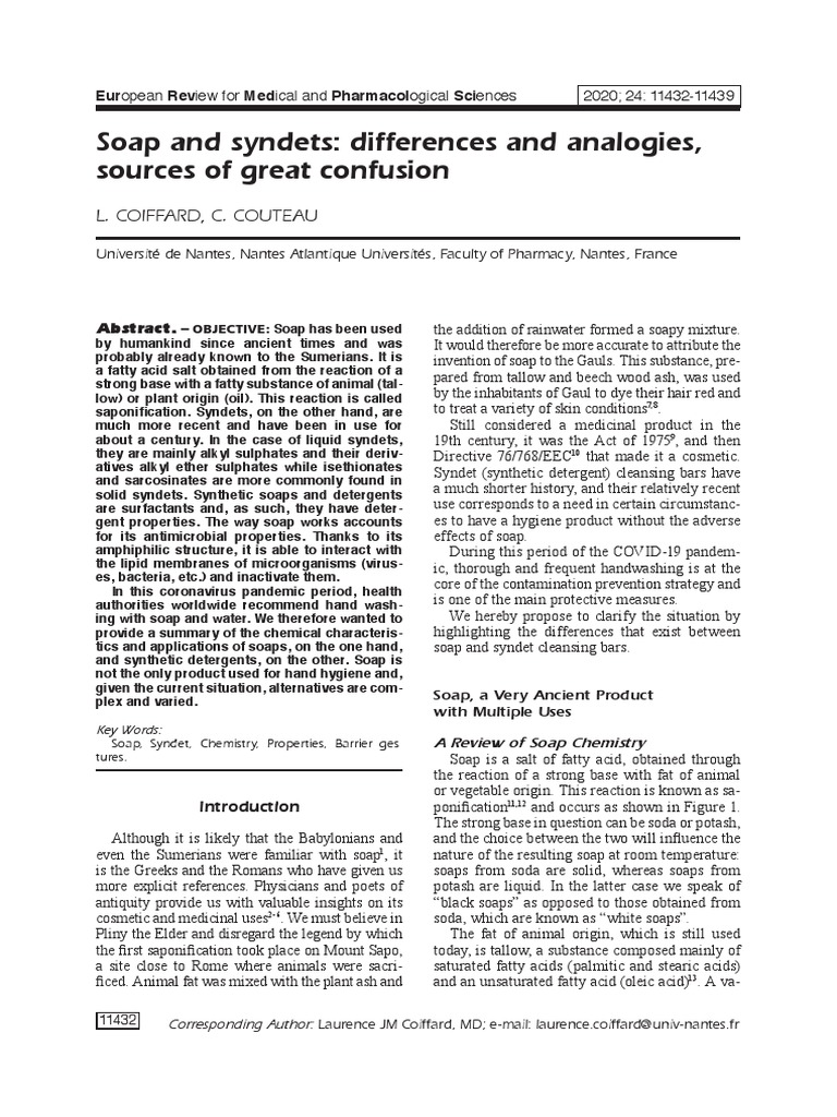 Soap and Syndets: Differences and Analogies, Sources of Great Confusion ...
