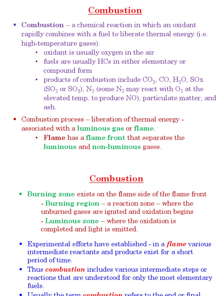 Combustion | PDF | Combustion | Stoichiometry