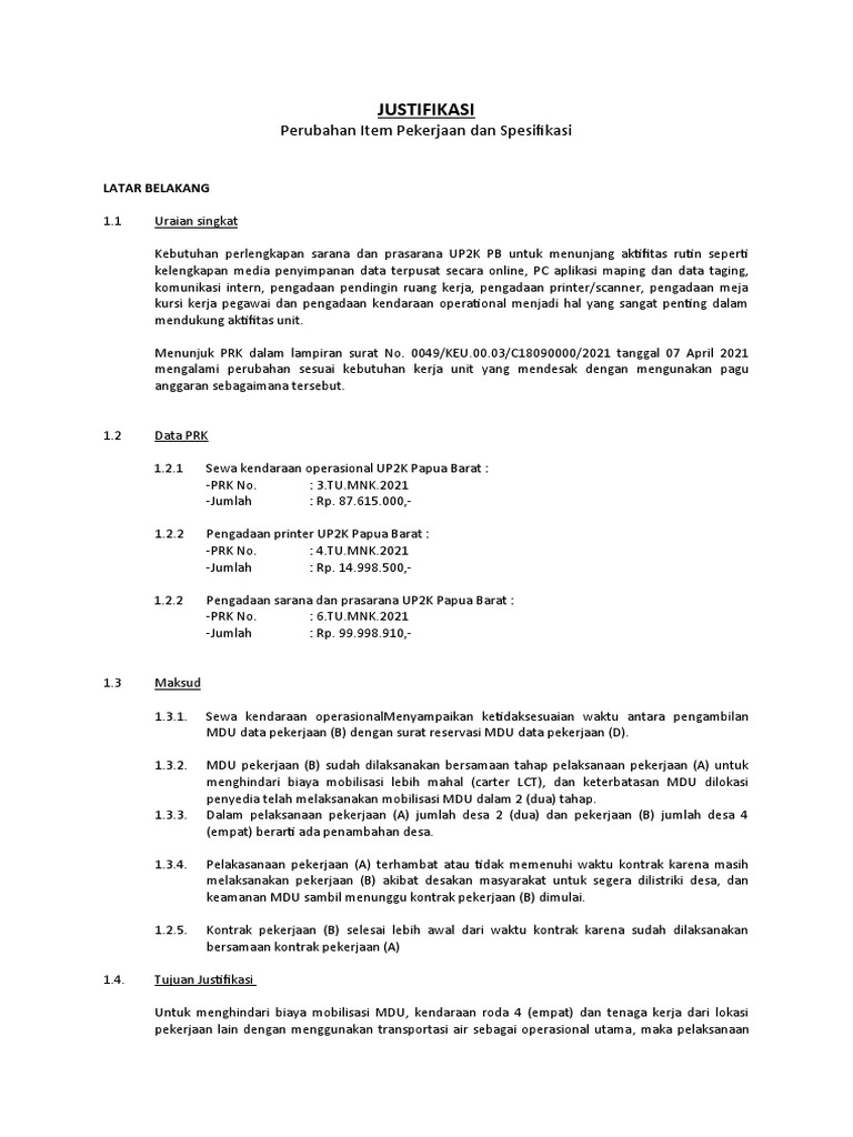 JUSTIFIKASI | PDF