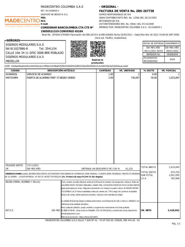 200 ZBS 267738 | PDF | Colombia