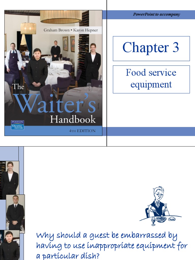 The Waiters Handbook 4e - Chapter 3 Food Service Equipment-2 | PDF ...