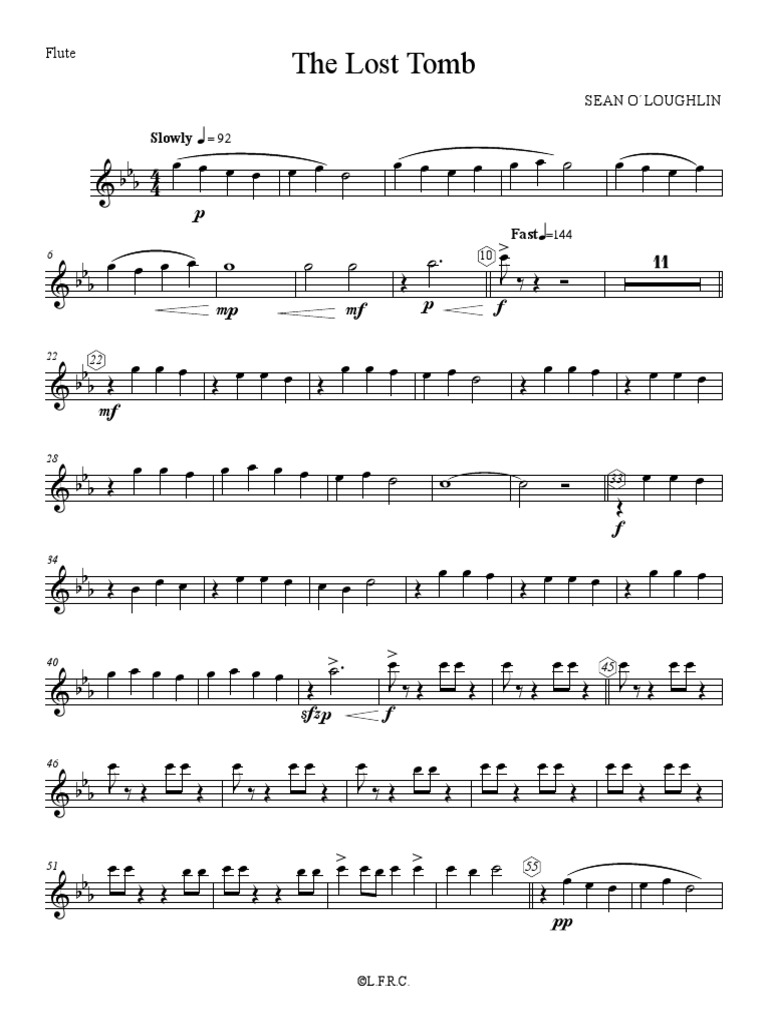 The Lost Tomb - Flute | PDF