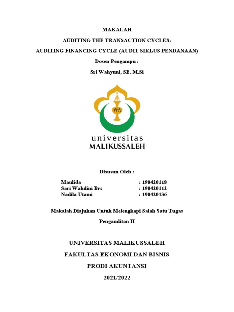 Siklus Pendanaan | PDF