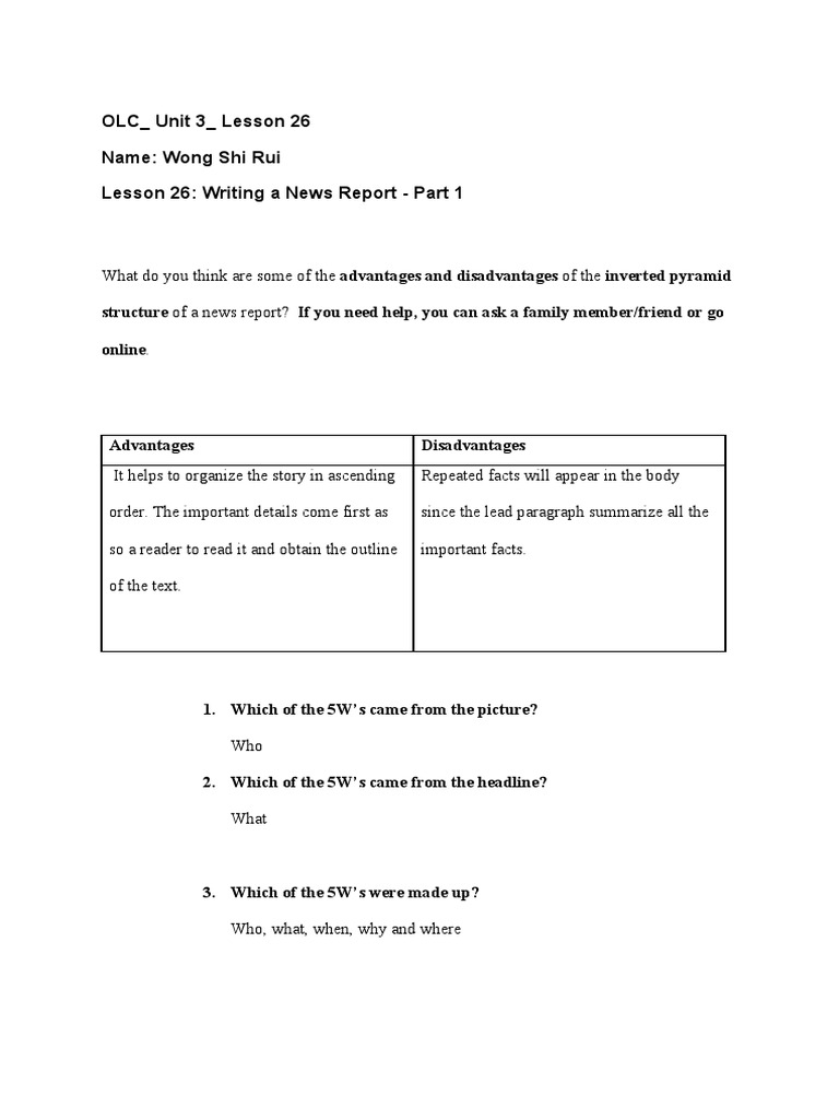 Unit 3 - Lesson 26 | PDF