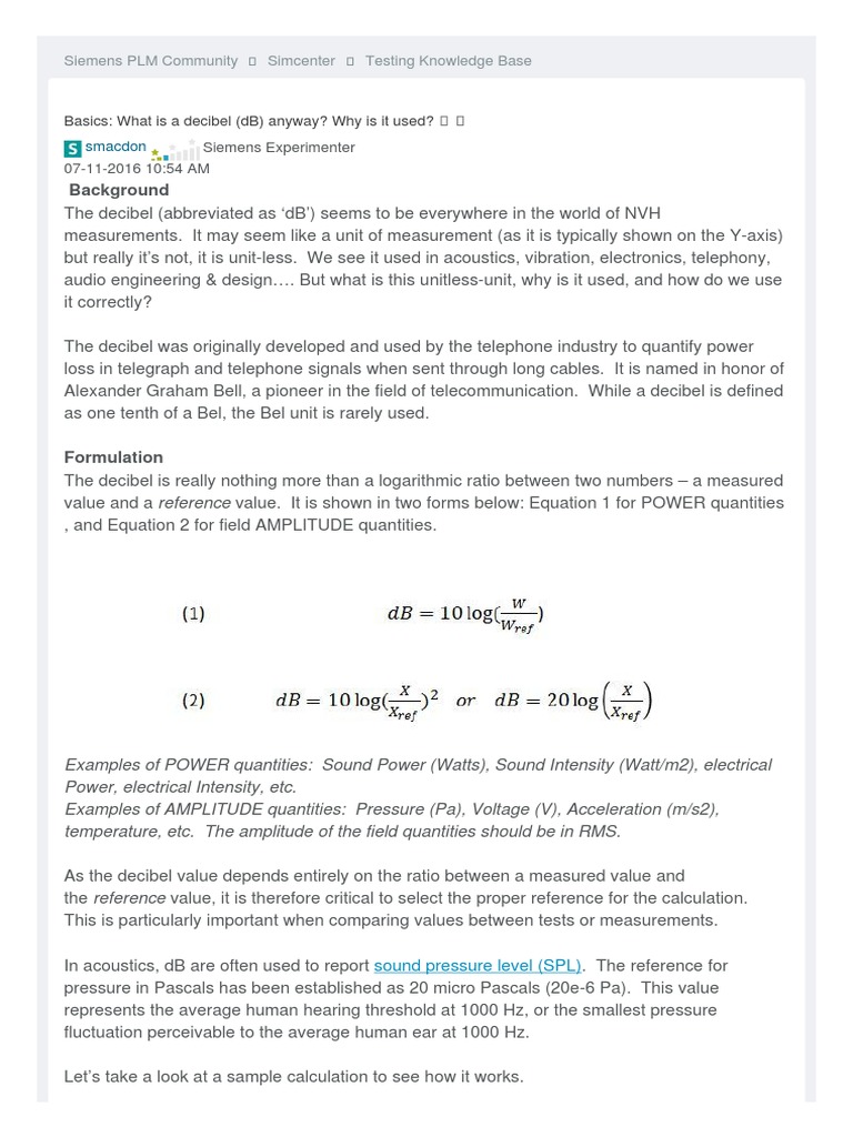 Understanding Decibels: Why This Logarithmic Unit is Used for Acoustic ...