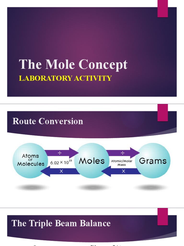 The Mole Concept: Laboratory Activity | PDF