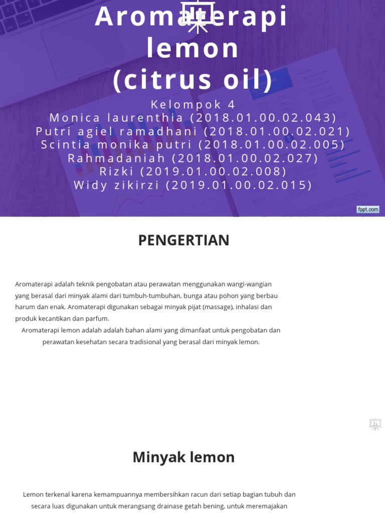 Kwu Kelompok 4 Aromaterapi Lemon | PDF