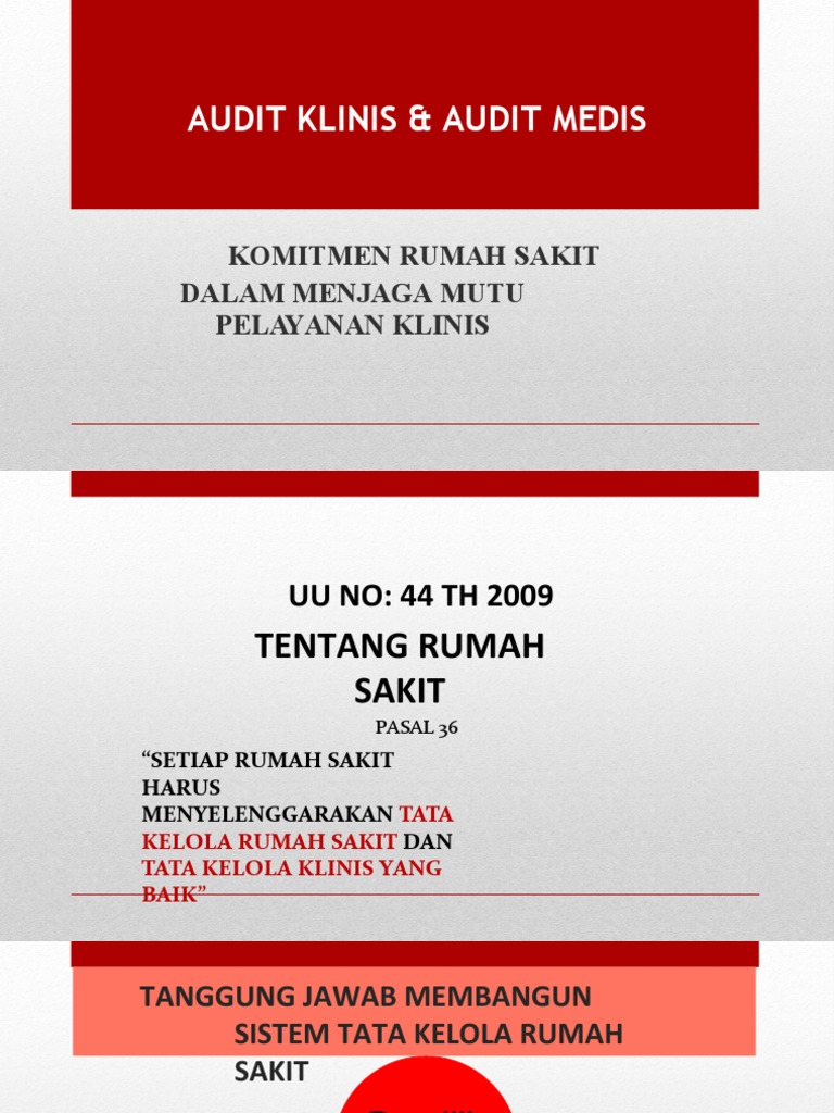 Audit Medis Dan Audit Klinis | PDF