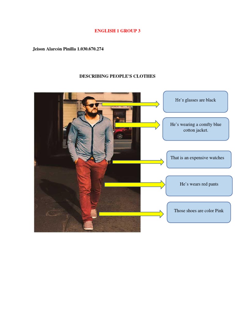 Describing People's Clothes | PDF