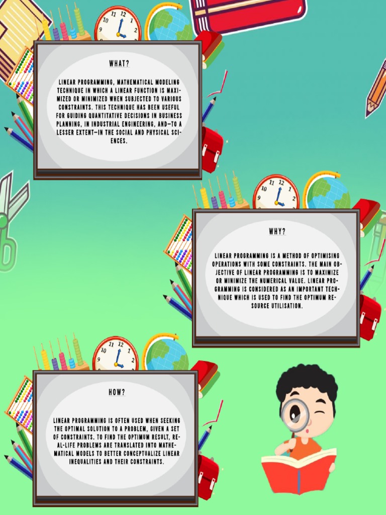 Poster Linear Programming | PDF