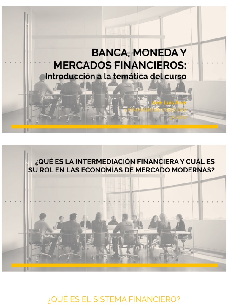 Moneda y Banca Introducción | PDF | Sistema financiero | Bancos