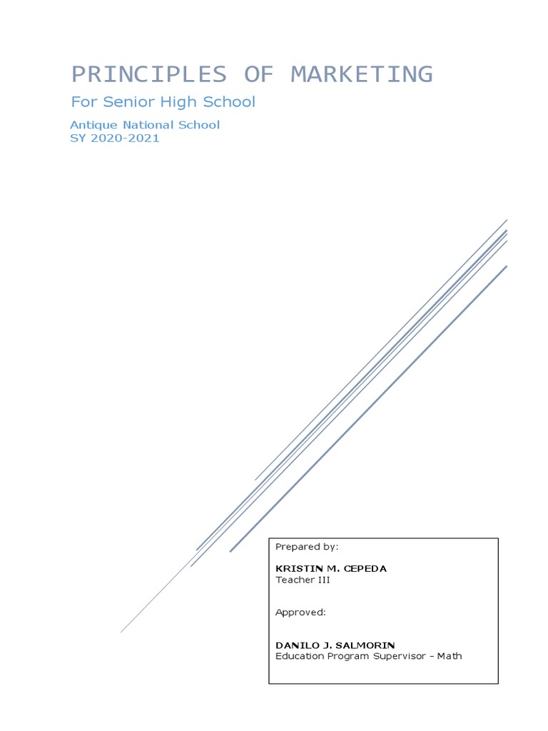 Principles of Marketing 1st Semester | PDF | Search Engine Marketing ...